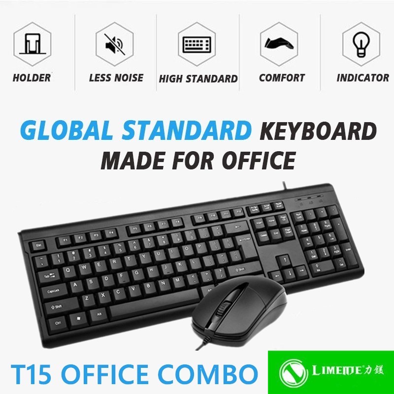 LIMEIDE T15 Keyboard Mouse Bundle Set Minimalist Simple Design All ...