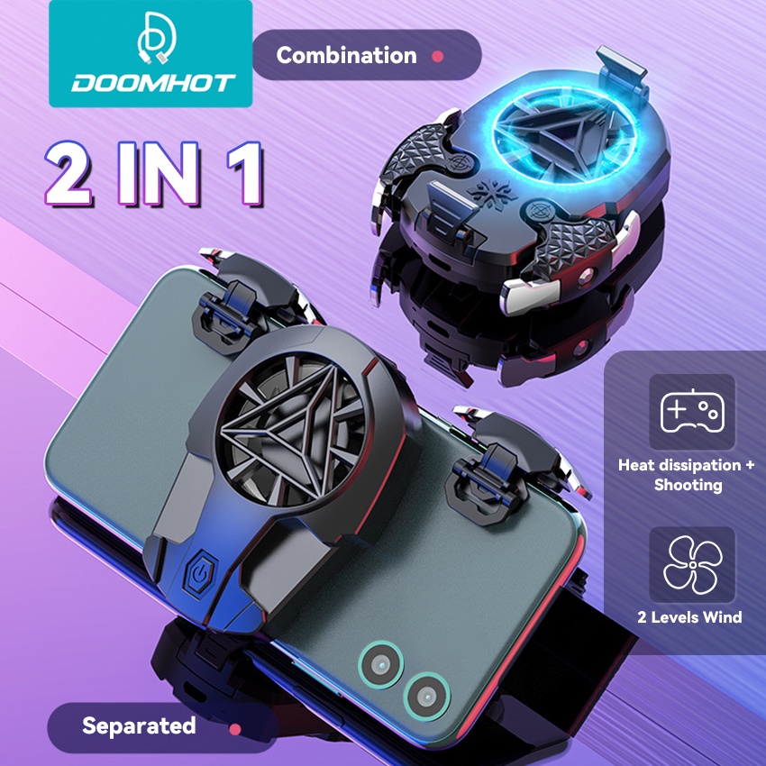 DoomHot Phone Cooler Cooling Fan Mobile Phone Radiator Portable Phone ...