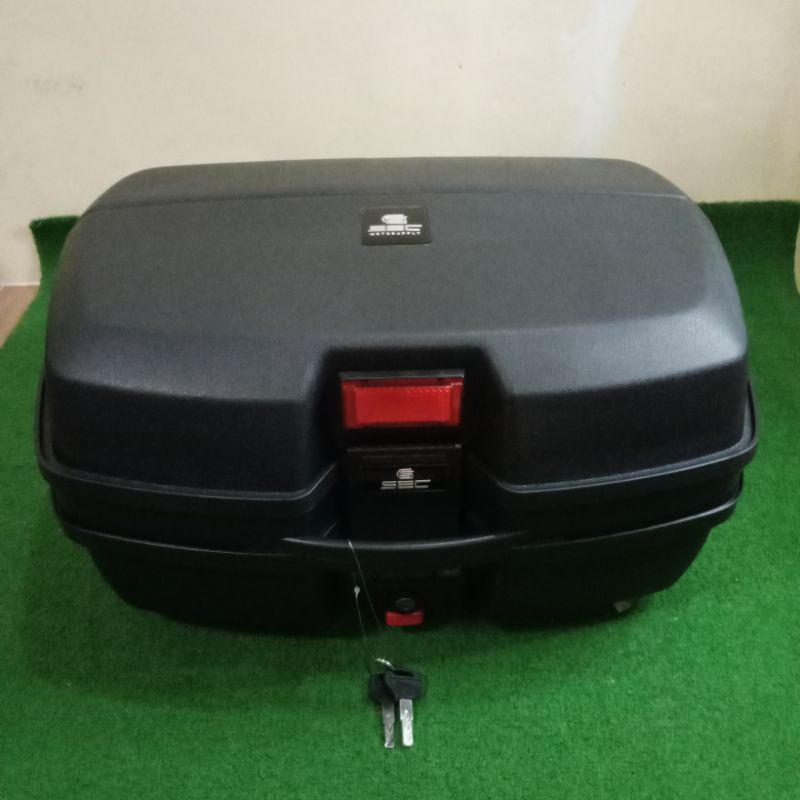 Motorcycle SEC TOP BOX 45L (black-red) | Shopee Philippines