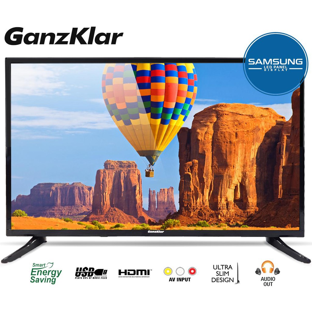 GanzKlar 32 Inch Ultra-slim HD LED TV [3299] | Samsung LED panel inside ...