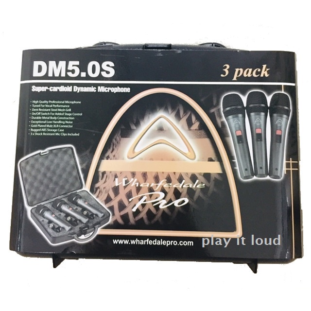 Wharfedale DM5.0S 3 piece Super Cardoid Dynamic Microphone | Shopee ...