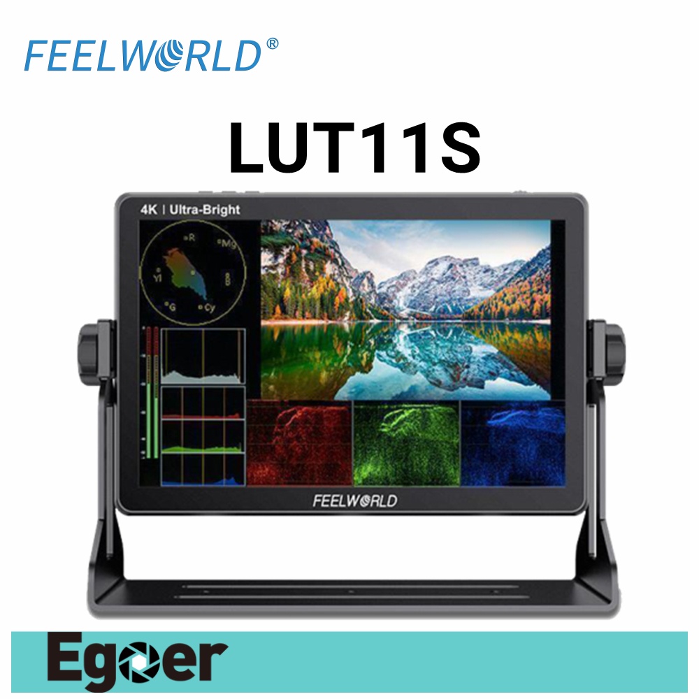 FEELWORLD LUT11S 10.1 Inch 2000nit Ultra Bright IPS Touch Screen 3DLUT 3G-SDI HDMI DSLR Camera ...