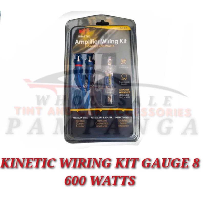 KINETIC AMPLIFIER WIRING KIT GAUGE 8 | Shopee Philippines