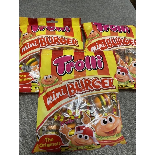 Original Gummi Trolli Gummi Pizza Pack of 8 / Mini Burger Pack | Shopee ...