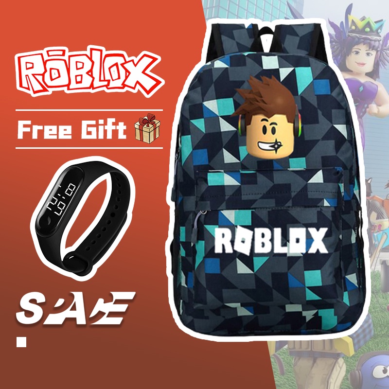 Robloxs Bag For Kids Rob Lox Bag Pack For Boy Lattice Style Student Men ...