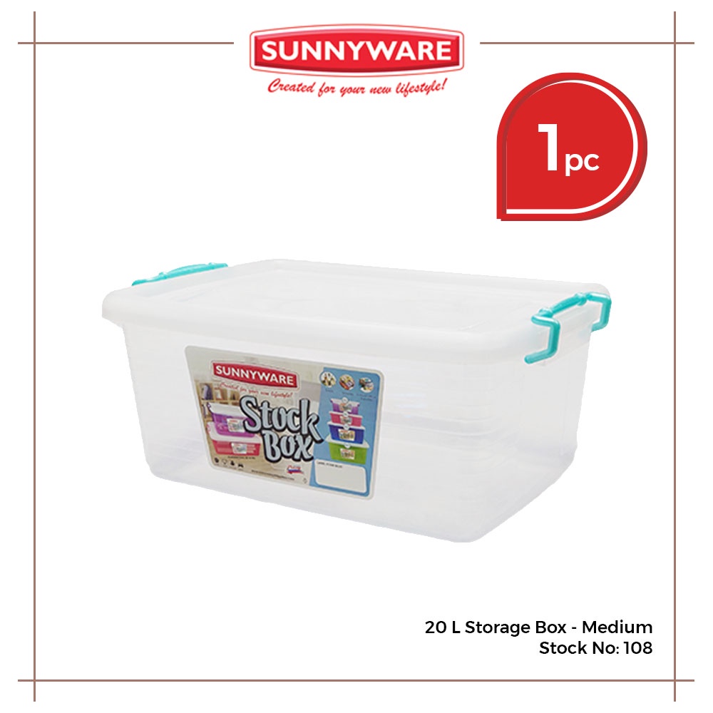Sunnyware 108 Stock Box / Storage Box - Medium 20 liters | Plastic ...