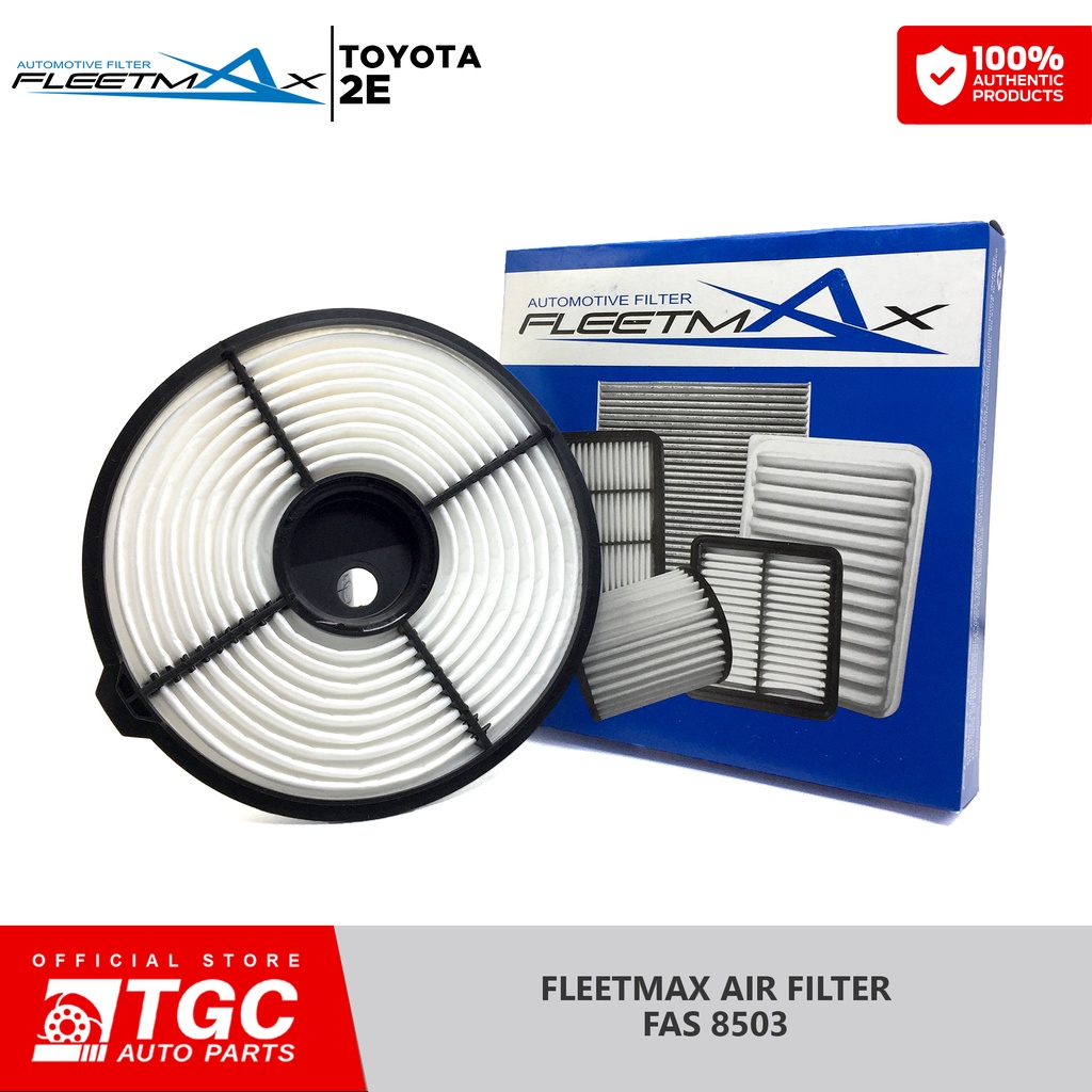 Fleetmax Air Filter / Air Cleaner Toyota Corolla 1.3 (ALL) 1989 - 2001 ...