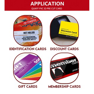 Quaff Printable Pvc Pre-Cut Cards For Direct Printing | Shopee Philippines