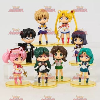 Sailormoon Sailor Moon chibis 8pcs display figures set | Shopee Philippines