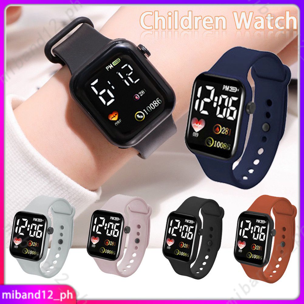 Smart Watch Children Led Digital Display Couple Student Children ...