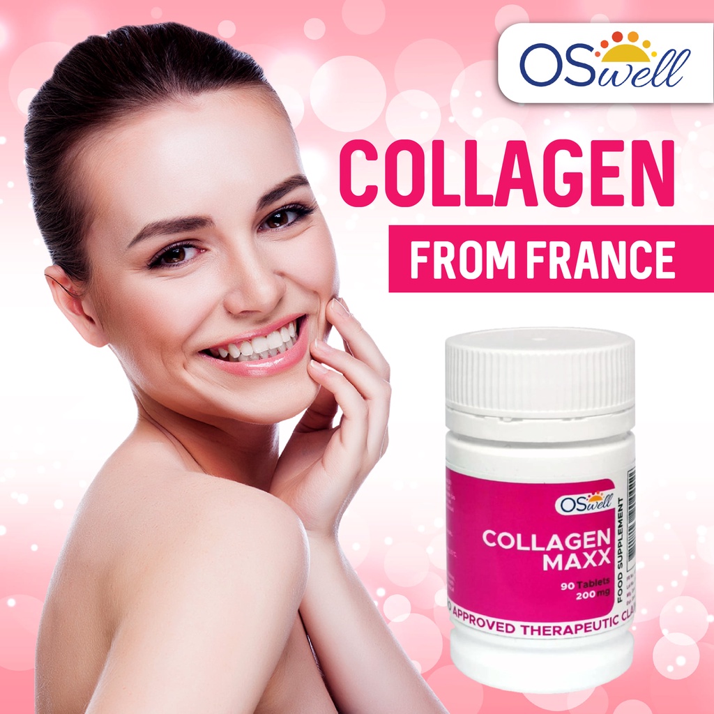 Original Oswell Collagen Maxx with Vitamin C (90 tablets) | Skin ...