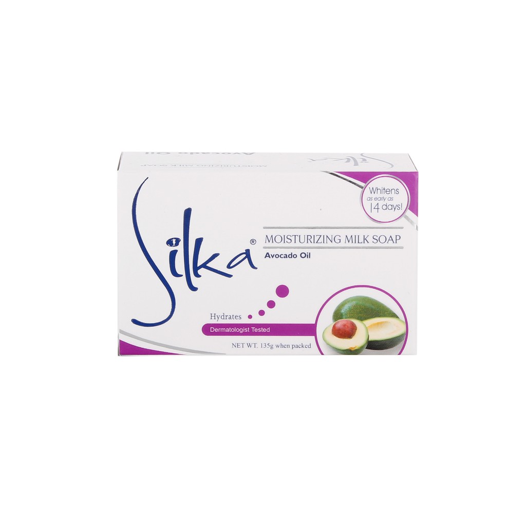 Silka Moisturizing Milk Soap with Avocado Oil 135g | Shopee Philippines