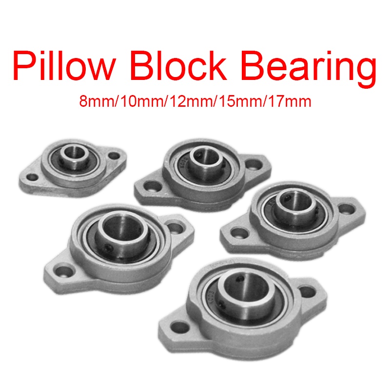 Pillow Block Bearing 8/10/12/15/17mm Bore Diameter Zinc Alloy Pillow ...