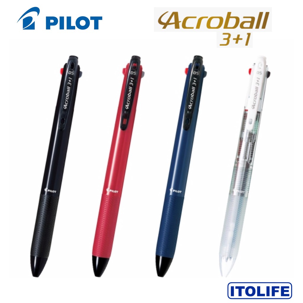 Pilot Acroball 3+1 Ballpoint Multi Pen 0.5mm- 1pc | Shopee Philippines