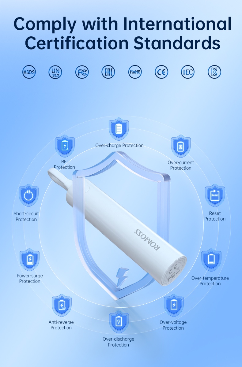 Romoss PSC02 7.4W 2000 mAh Pocket-Bar Power Bank Lightn ing Output MINI ...