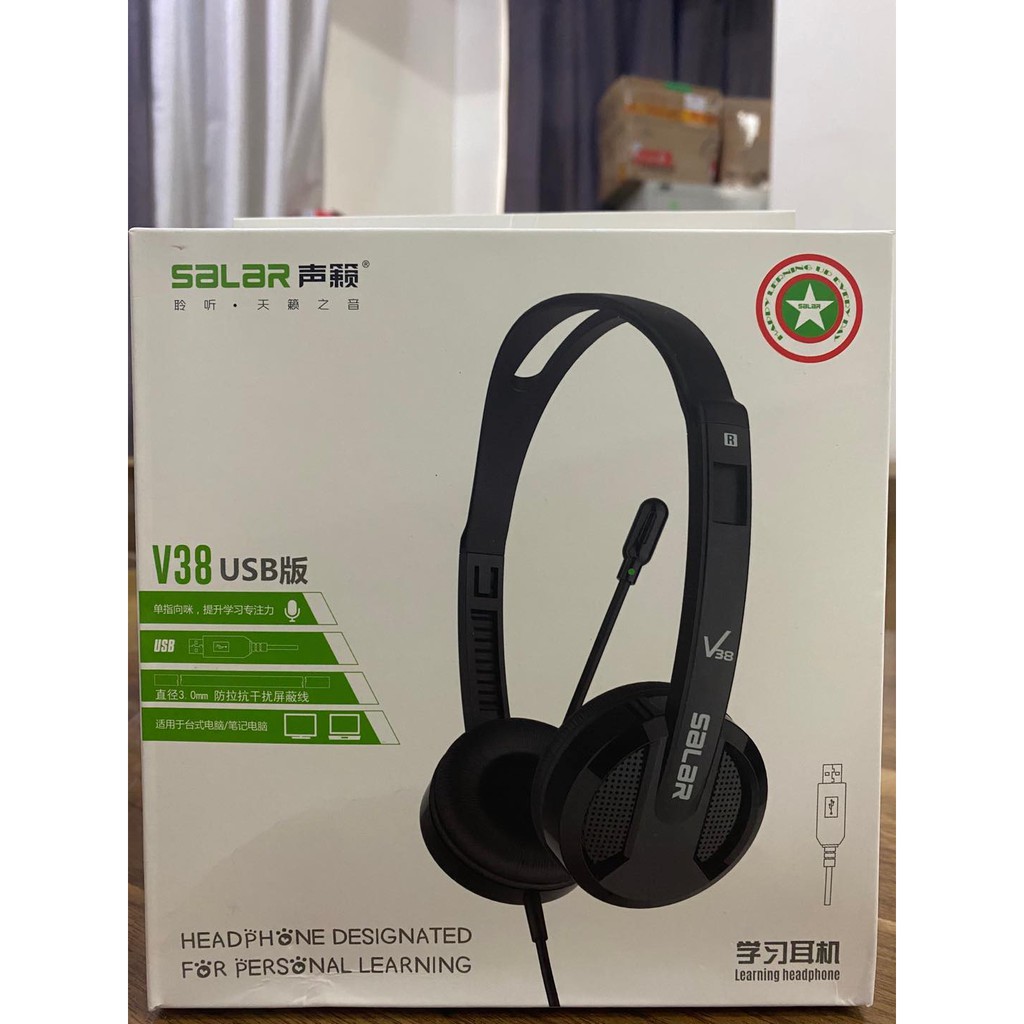 Salar V38 Noise Cancelling Headphones for Personal Learning | Shopee ...