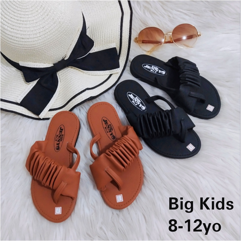 JENNY_O KIDS (8-12yo) Cross-finger Scrunchie Girls Korean Leather ...