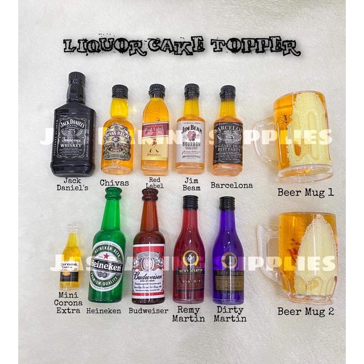 Mini Liquor Topper Beer Mug Topper Liquor Cake Topper | Shopee Philippines