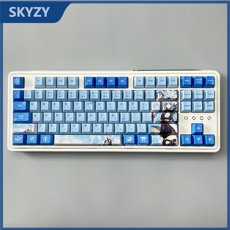 Eula Keycap Cherry Profile Genshin Impact Theme Anime PBT Dye Sub ...
