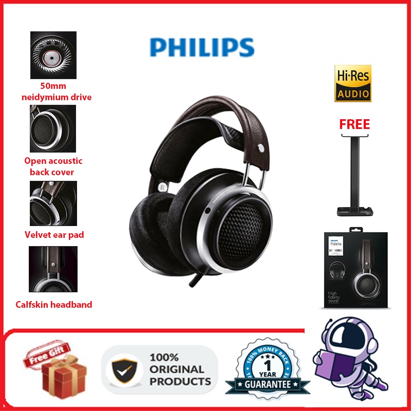 Philips X1S Fidelio Gaming Headset Open HIFI Headset Tri-band ...