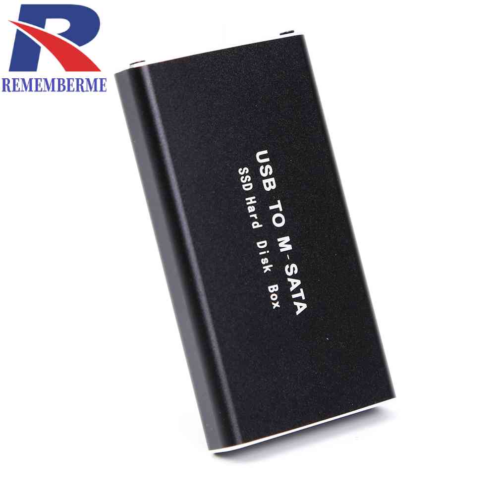 Mobile Hard Disk Box mSATA to Type-C 3.1 Adapter Laptop SSD Disk ...