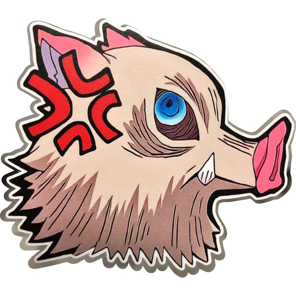 Demon Slayer Inosuke 1 phone grip, griptok, ref magnet, brooch pin ...