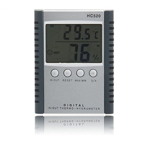 HC520 Indoor and Outdoor Digital Humidity Hygrometer Thermometer HC-520 ...