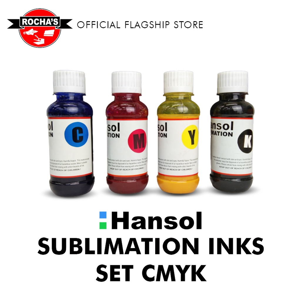 [ROCHA'S] HANSOL SUBLIMATION INK 100mL PER SET (CMYK) | Shopee Philippines