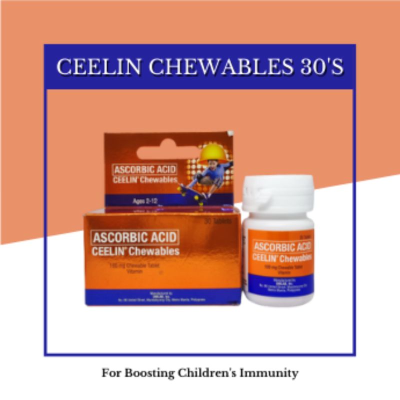 Ceelin Chewable Bottle of 30s April 2023 and 60s | Shopee Philippines