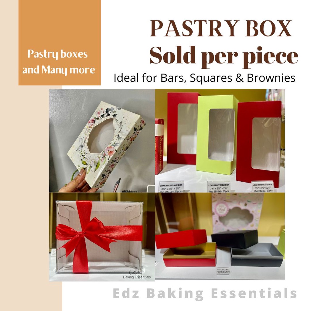 Pastry Box, Cake Box and Cake Board- per piece (RM Boxes) | Shopee ...