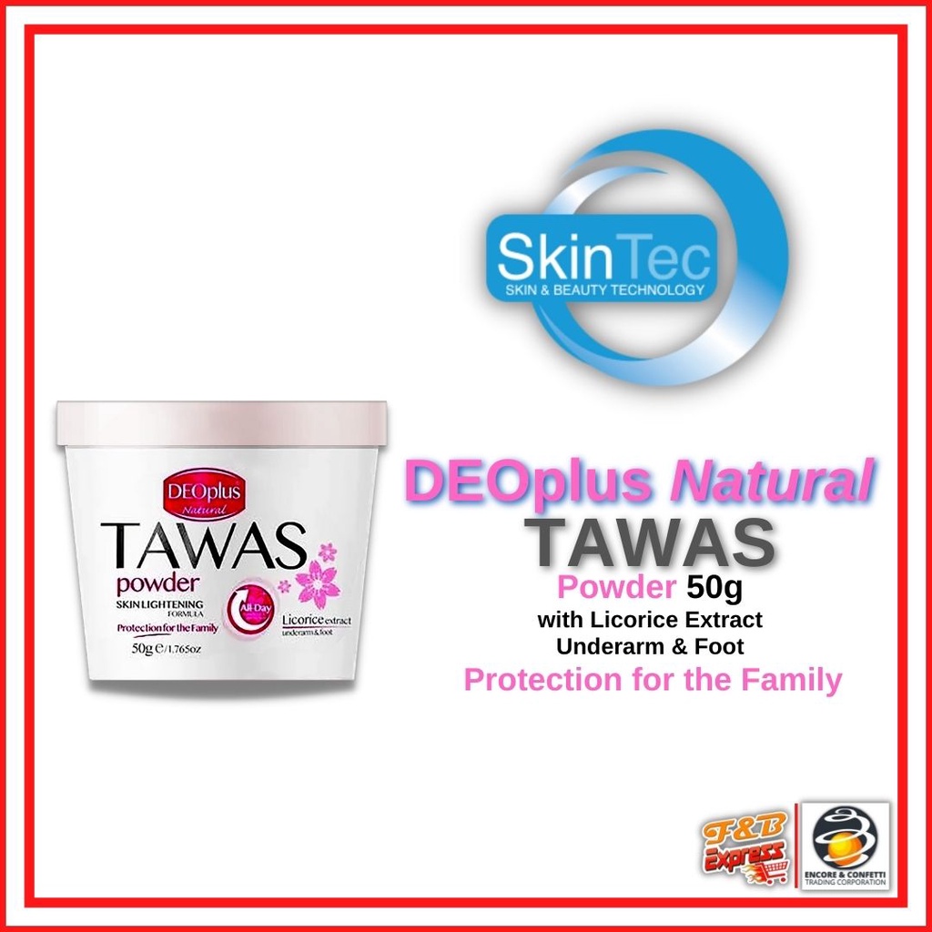 DeoPlus Natural Tawas Powderw/licorice 50g | Shopee Philippines