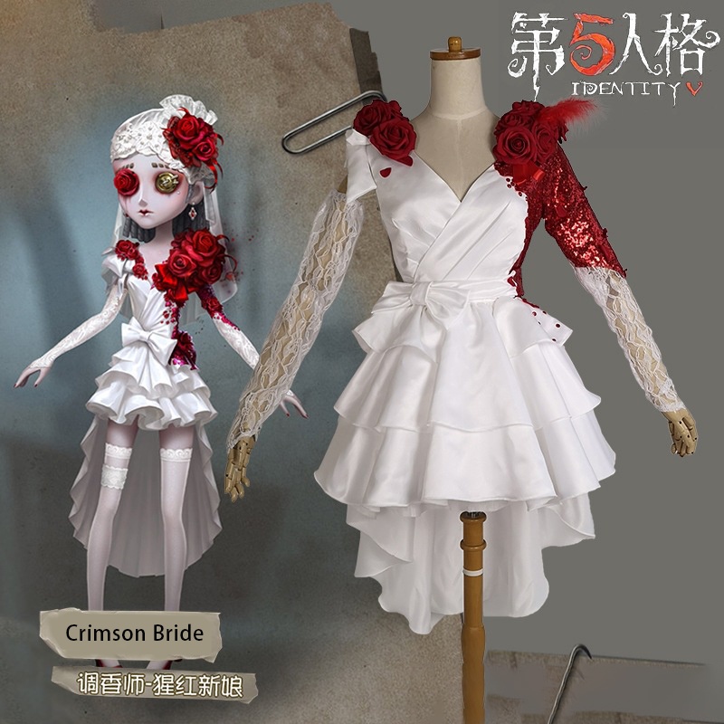 Game Identity V Crimson Bride Cosplay Vera Nair Costume Perfumer Cos ...