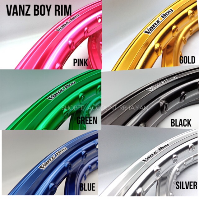 ️ Vanzboy Rim PAIR (2pcs) Made in Thailand 🇹🇭 | Shopee Philippines