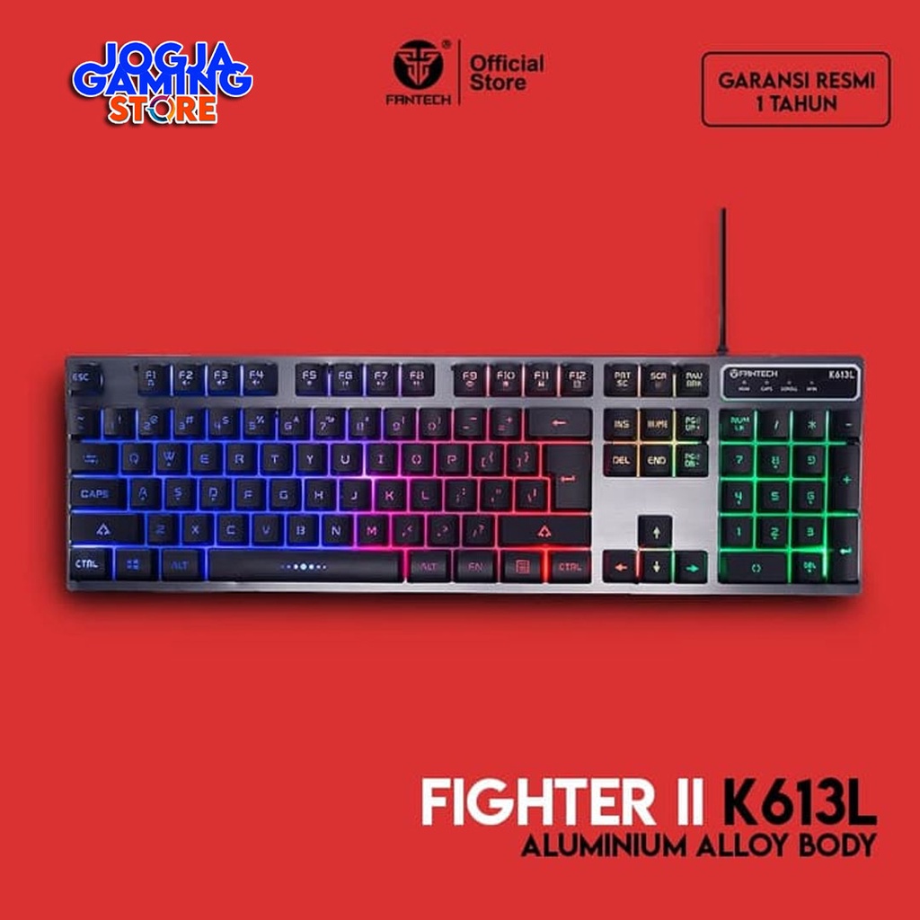 Fantech Lighter II K613L FULL SIZE - RGB GAMING KEYBOARD | Shopee ...
