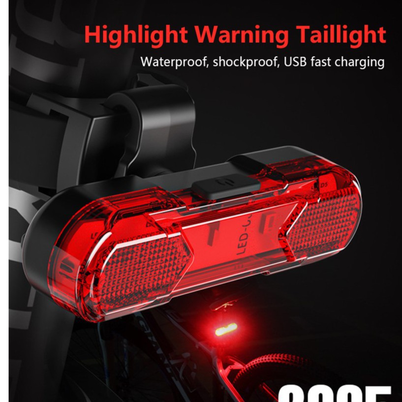 Rechargeable Unitech Led Rear bike Light Bicycle Taillight As1010 ...