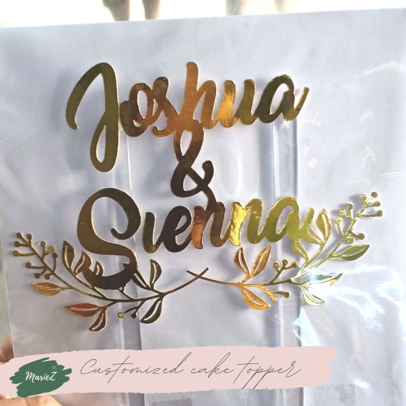 Customized Wedding Cake Topper Shopee Philippines