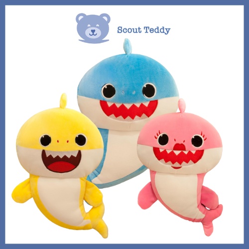 Baby Shark- 50cm, 40cm, 30cm; Cute Stuffed Toy; Gift, Bear, Fish, Whale ...
