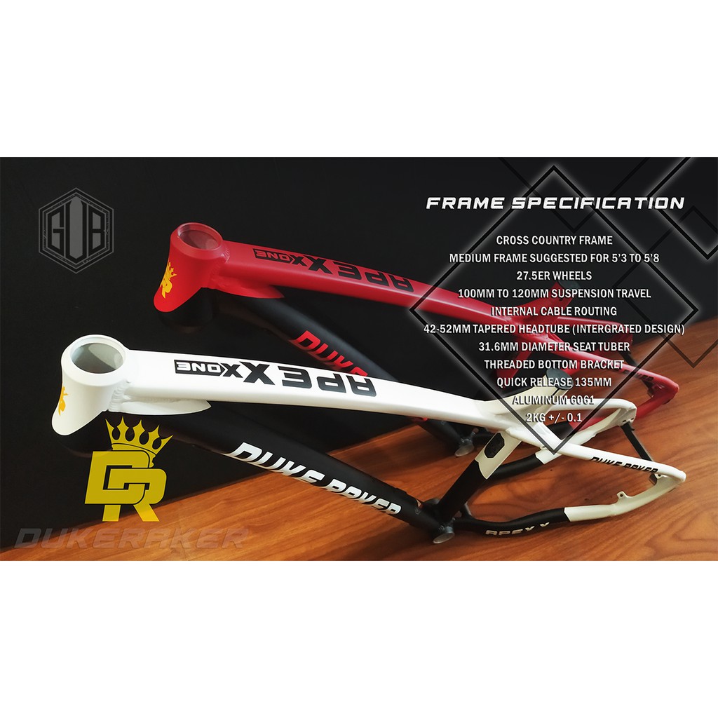 [MTB FRAME] DUKE RAKER APEX Xone XC FRAME | Shopee Philippines
