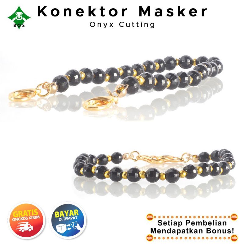 HITAM Hijab Connector / hijab Mask Strap / Hook Mask On hijab / Special ...