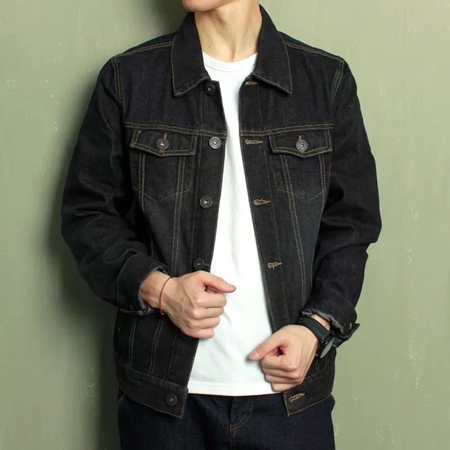 Pink Elegance Denim Jacket For Men's | Shopee Philippines