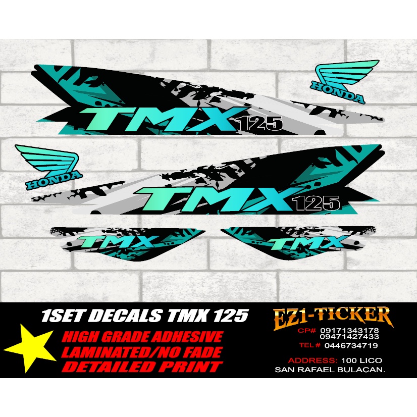 RACING TMX 125 DECALS DESIGN 1 | Shopee Philippines