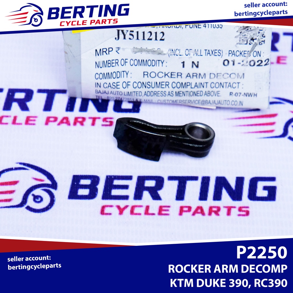 ROCKER ARM DECOMP KTM Duke 390, RC390, Dominar 400 UG Genuine JY511212 ...