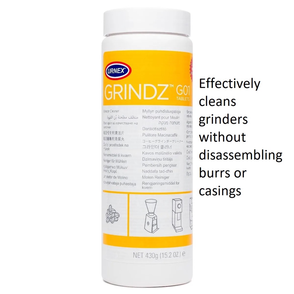 Urnex Grindz Professional Coffee Grinder Cleaning Tablets 430g ...
