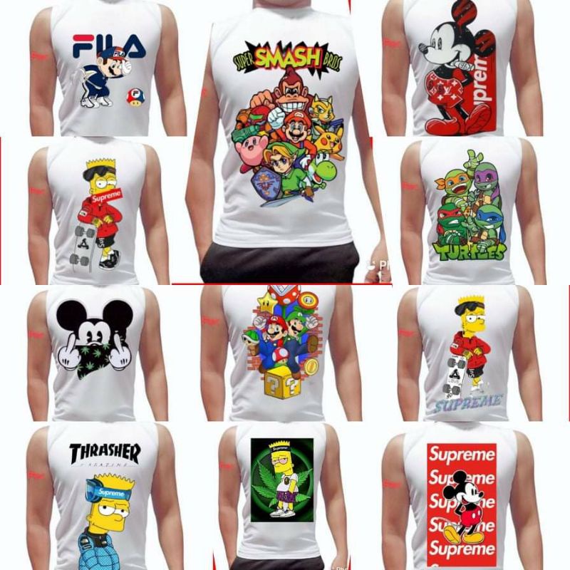 Drifit men sando with print | Shopee Philippines