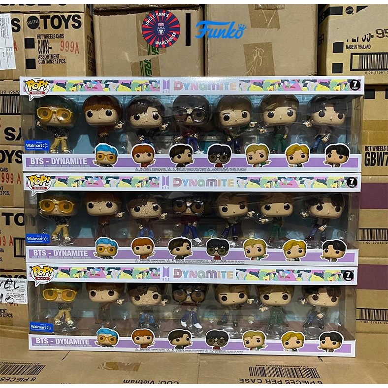 Funko Pop! Rocks: BTS 7 Pack Dynamite - [RM, Jungkook, Jimin, Jin, Suga, V, J-Hope] (Walmart ...