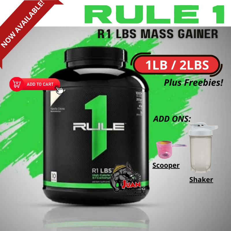 RULE 1 LBS MASS GAINER (1LB OR 2LBS) for WEIGHT GAIN | Shopee Philippines