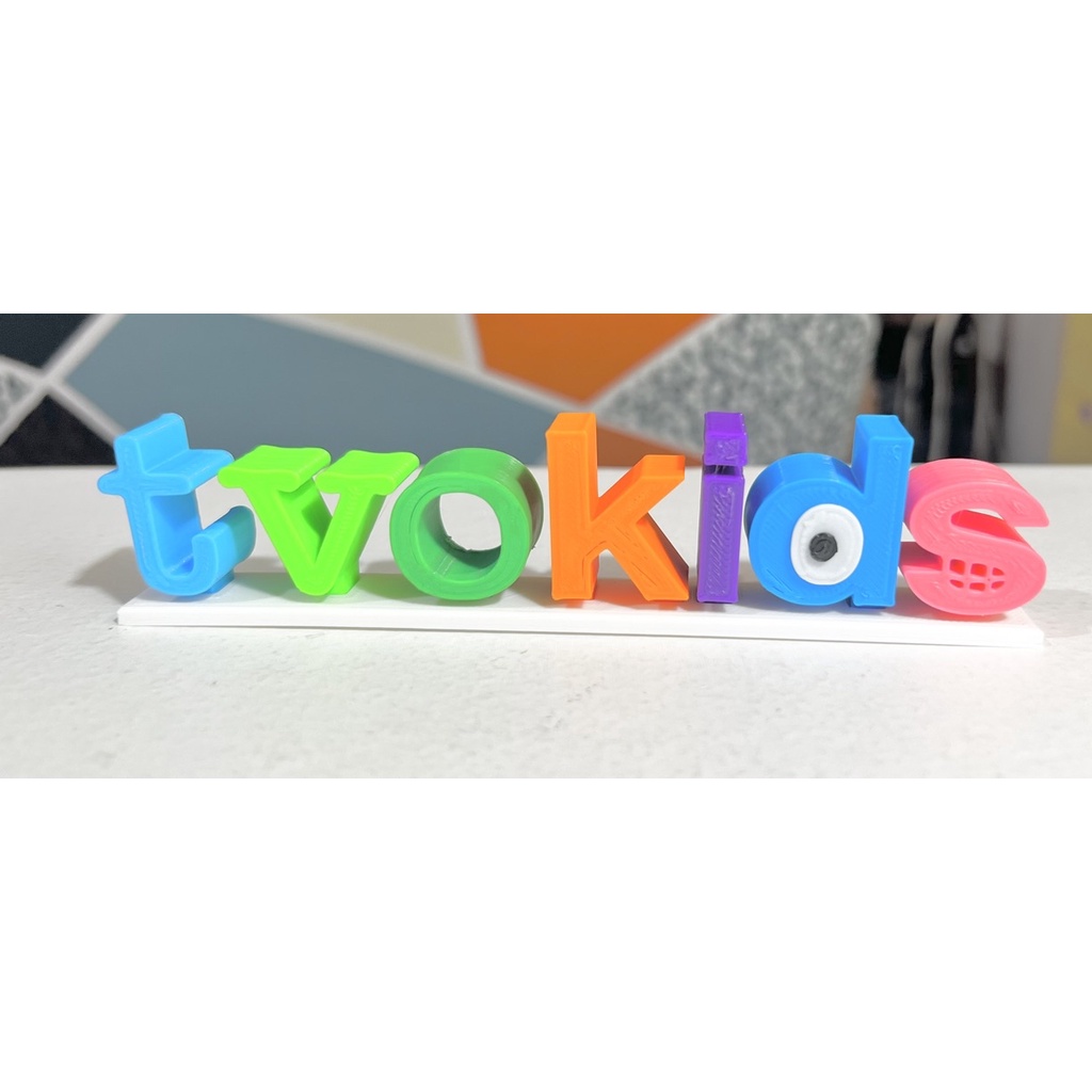 tvokids Logo 3d printed Disassembled stand toy | Shopee Philippines