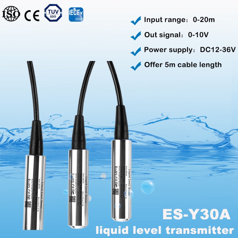 Water Level Transmitter Liquid level Measuring Instrument Transducer 0 ...