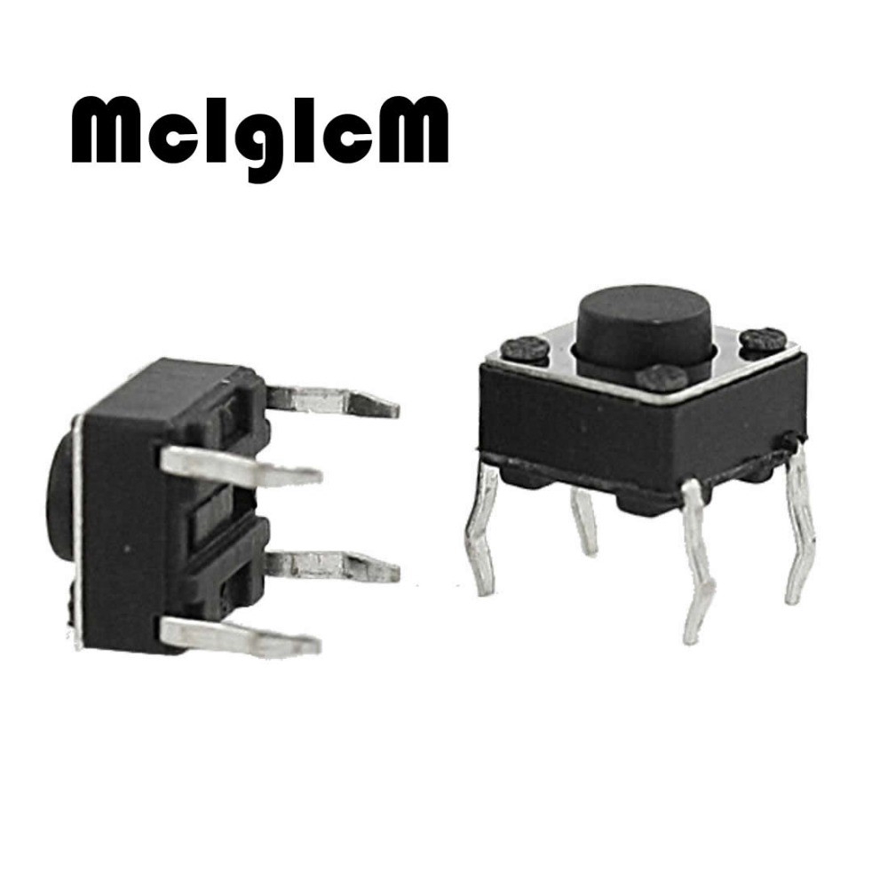 Tactile Micro Push Button Switch 4pin plug-in self-reset DIP | Shopee ...