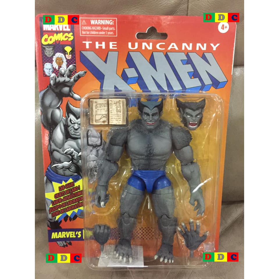 MARVEL LEGENDS X-MEN RETRO GRAY BEAST 6-INCH ACTION FIGURE EXCLUSIVE ...